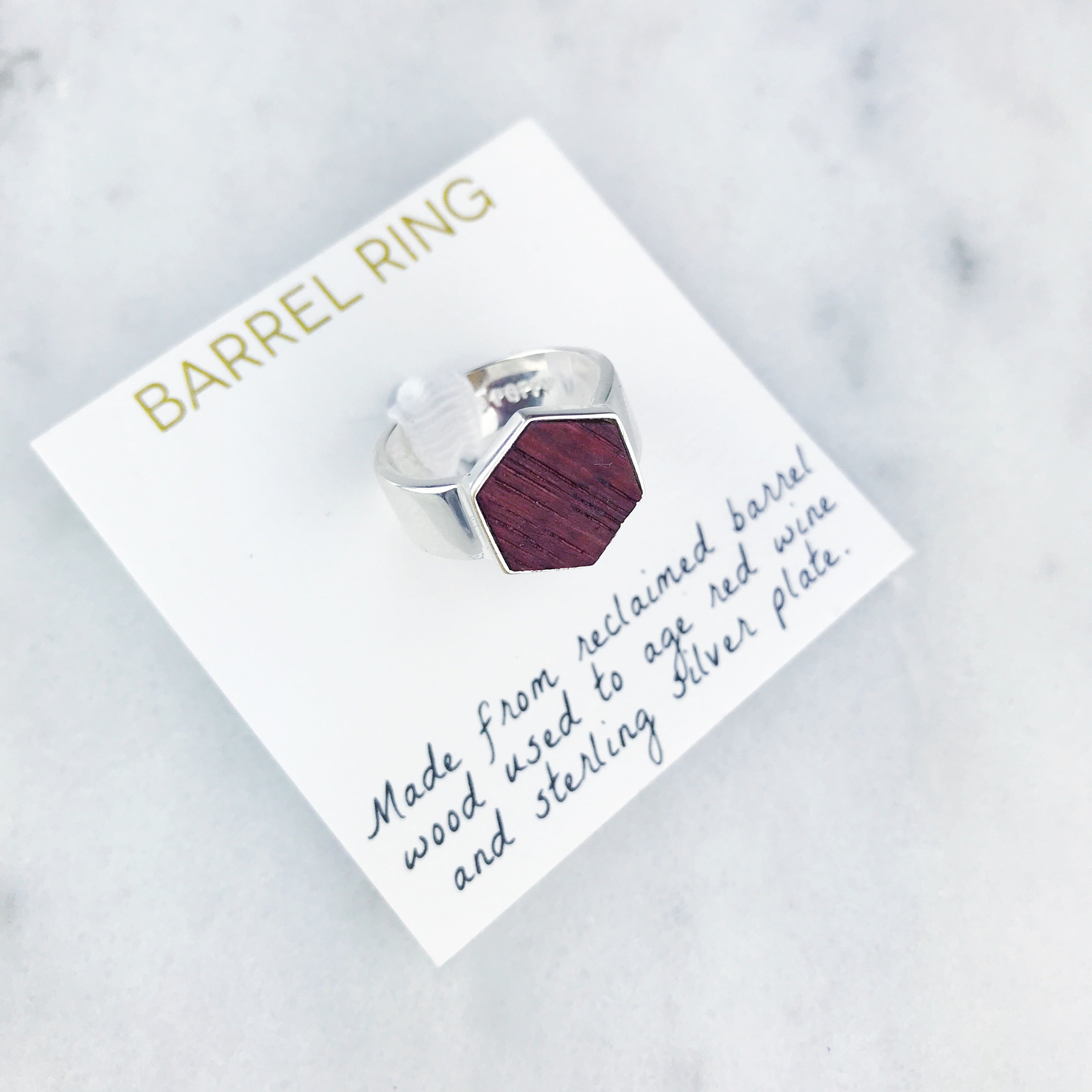 Barrel Ring - Silver – Olive and Poppy