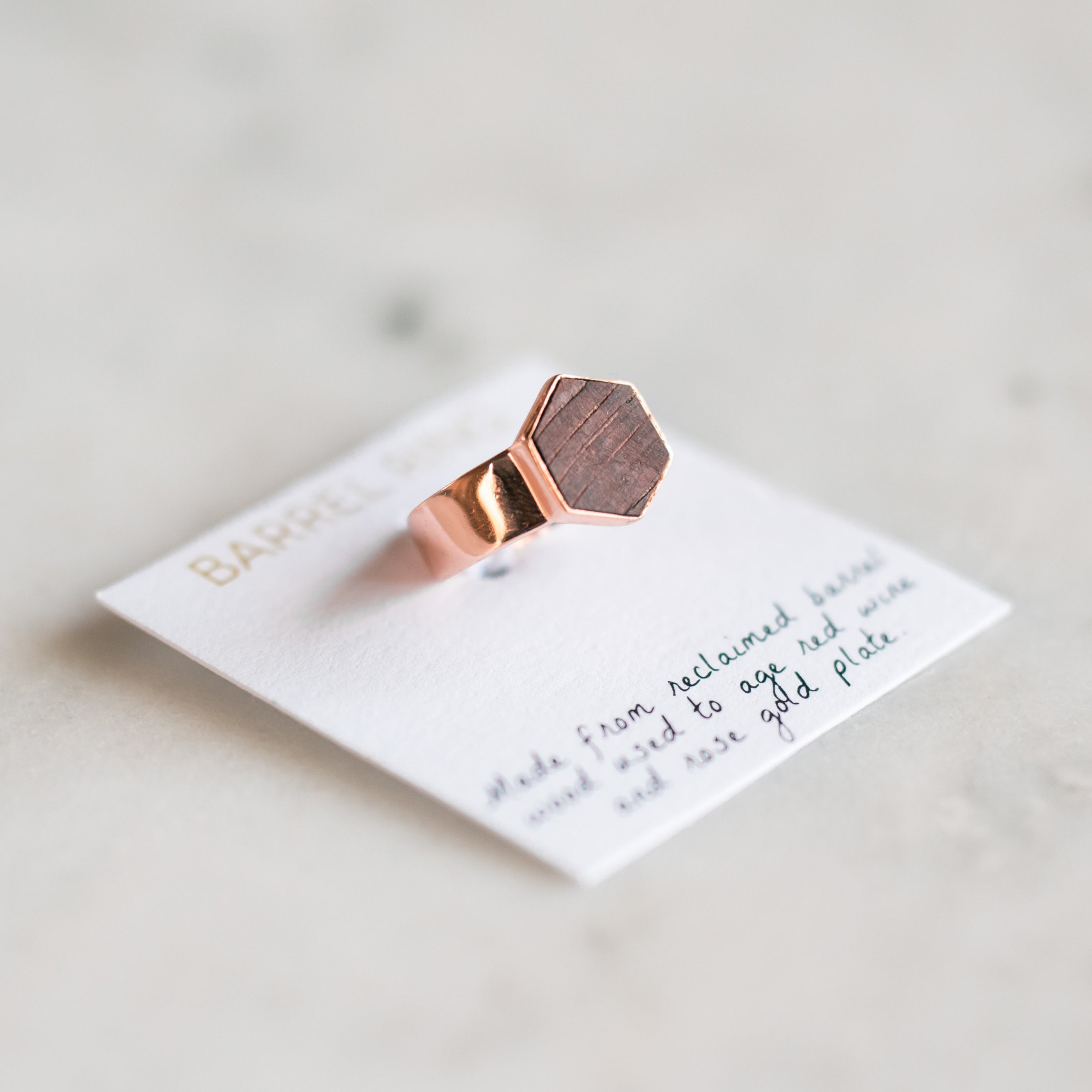 Barrel Ring - Rose Gold – Olive and Poppy