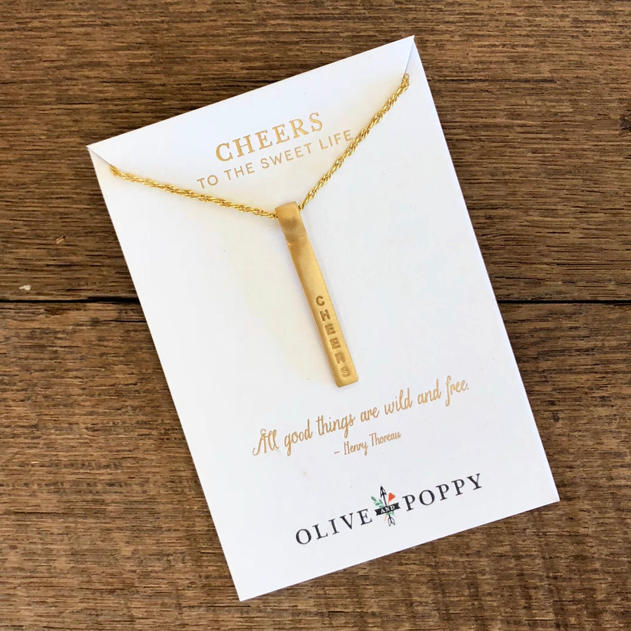 Cheers to the Sweet Life Necklace – Olive and Poppy