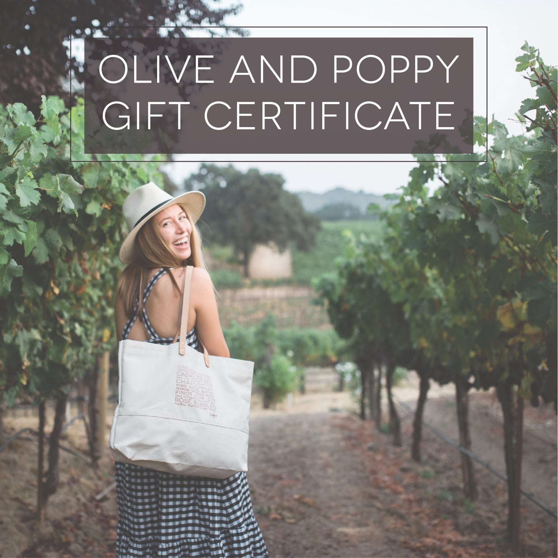 Olive and Poppy Gift Certificate